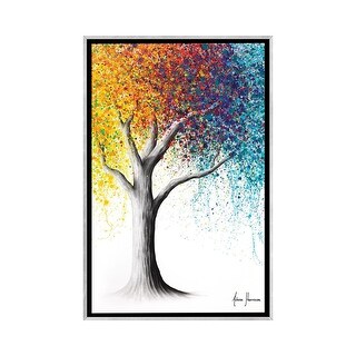 iCanvas "Rainbow Rollicking Tree" by Ashvin Harrison Framed - Bed Bath & Beyond - 37644852